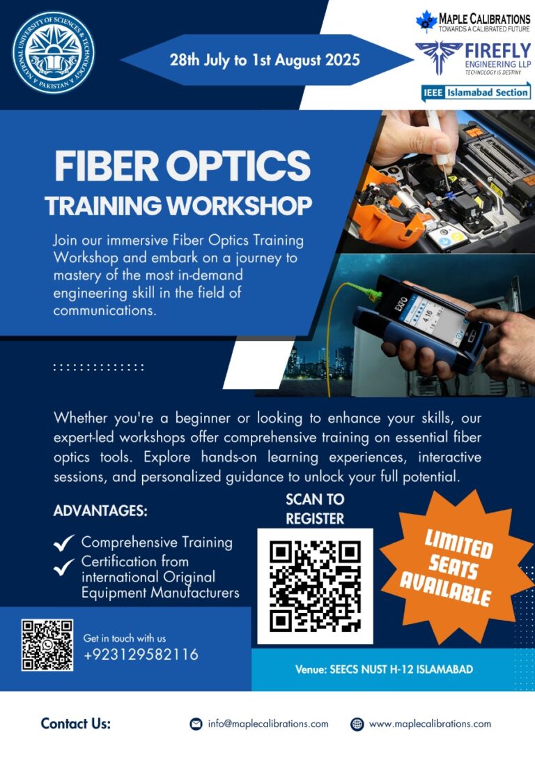 Fiber Optics Training Workshop - School of Electrical Engineering and ...